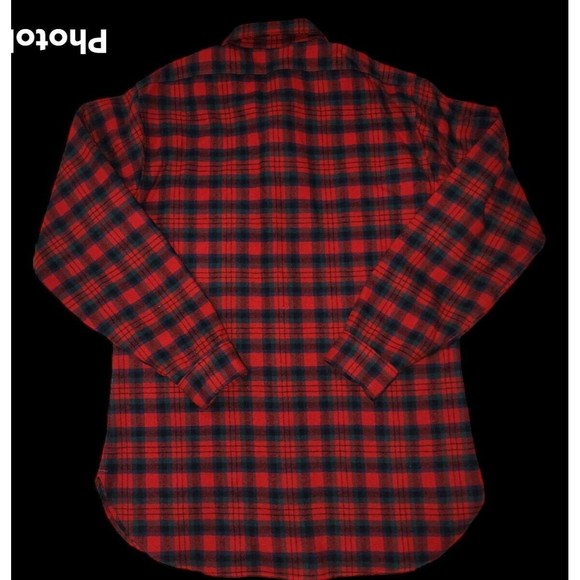 Pendleton | Shirts | Vtg 8s Pendleton Red Plaid Macduff Tartan Wool ...